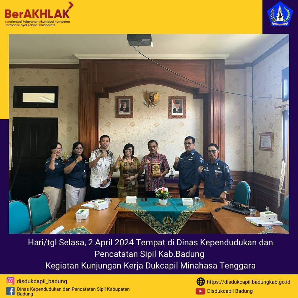 Selasa, 2 April 2024 Kegiatan Kunjungan Kerja Dukcapil Minahasa ... Selasa, 2 April 2024 Kegiatan Kunjungan Kerja Dukcapil Minahasa ...